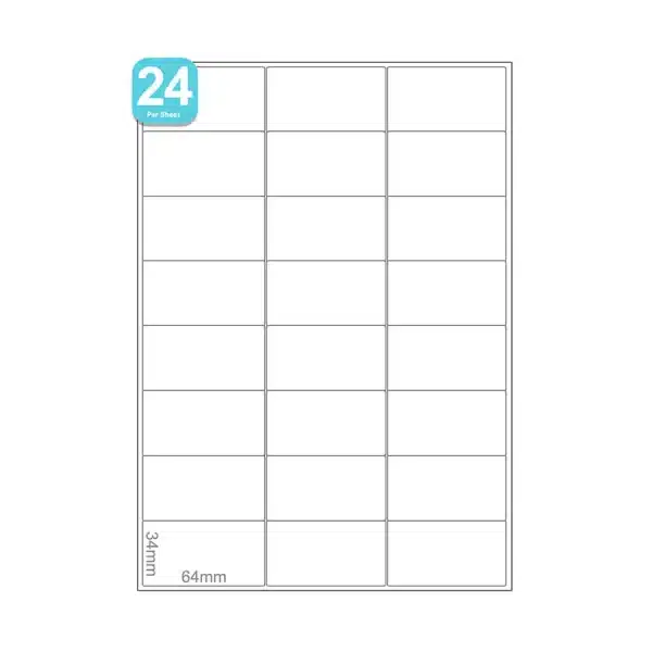 24 Multipurpose Blank Labels - Hitchens Storage